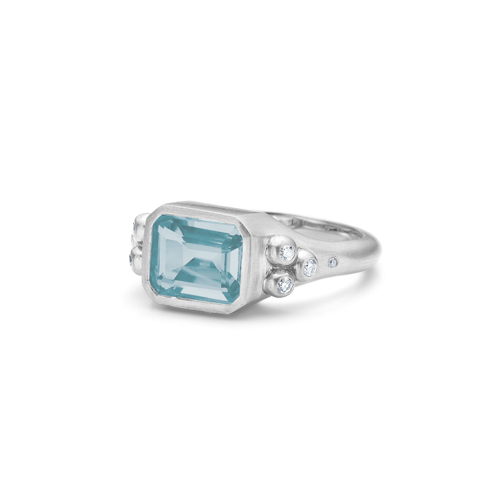 Orbit Octagon ring - 18kt White Gold – Ro Copenhagen